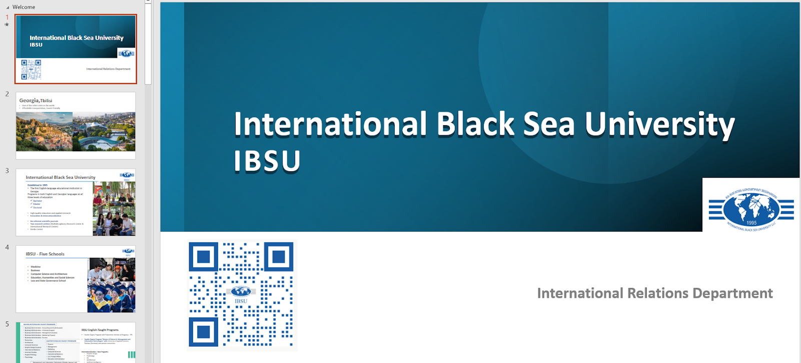 Meeting with international students - International Black Sea University